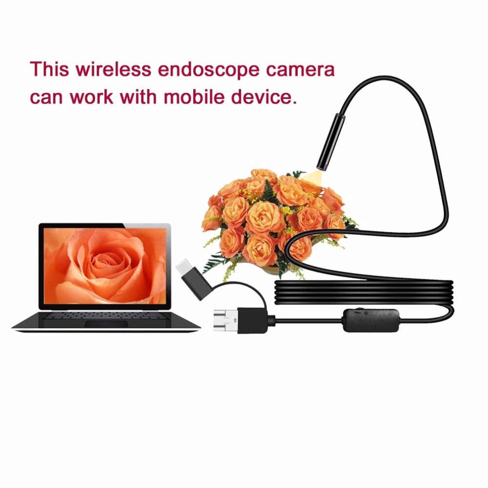 Type-C USB 720P 7mm Endoscope Camera 1M 2M 3 In 1 ... – Grandado