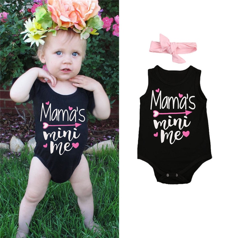 Newborn 2pcs Baby Girl clothes set mama mini me Bo... – Grandado