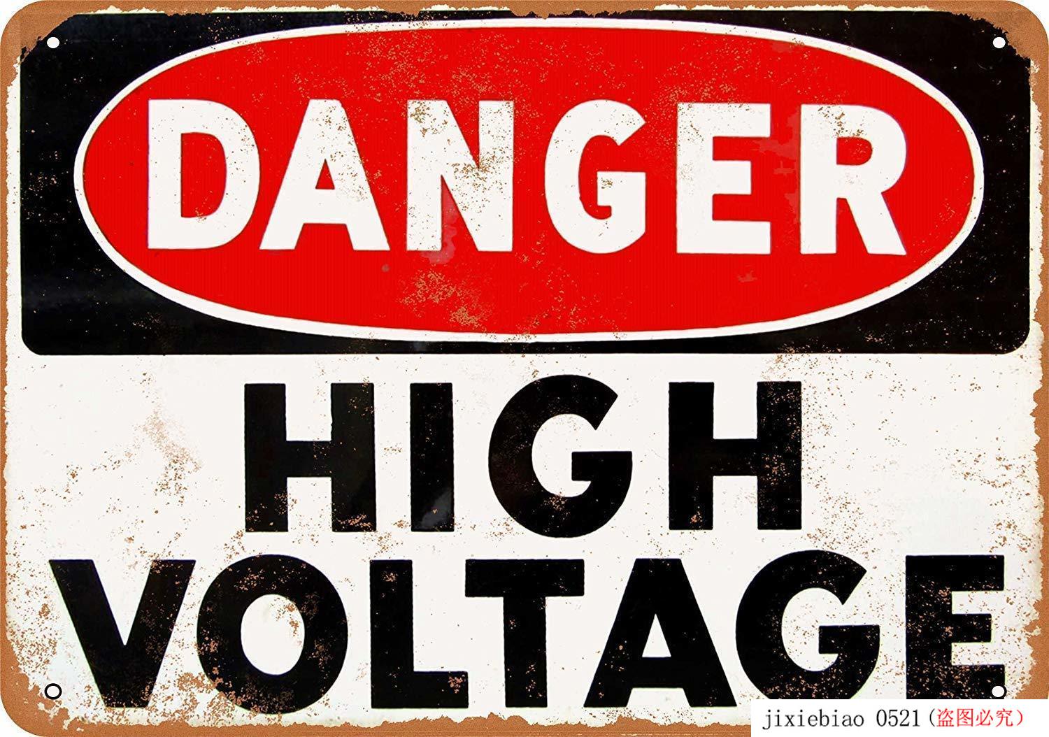 Tin Sign Danger High Voltage Vintage Look Reproduc... – Grandado