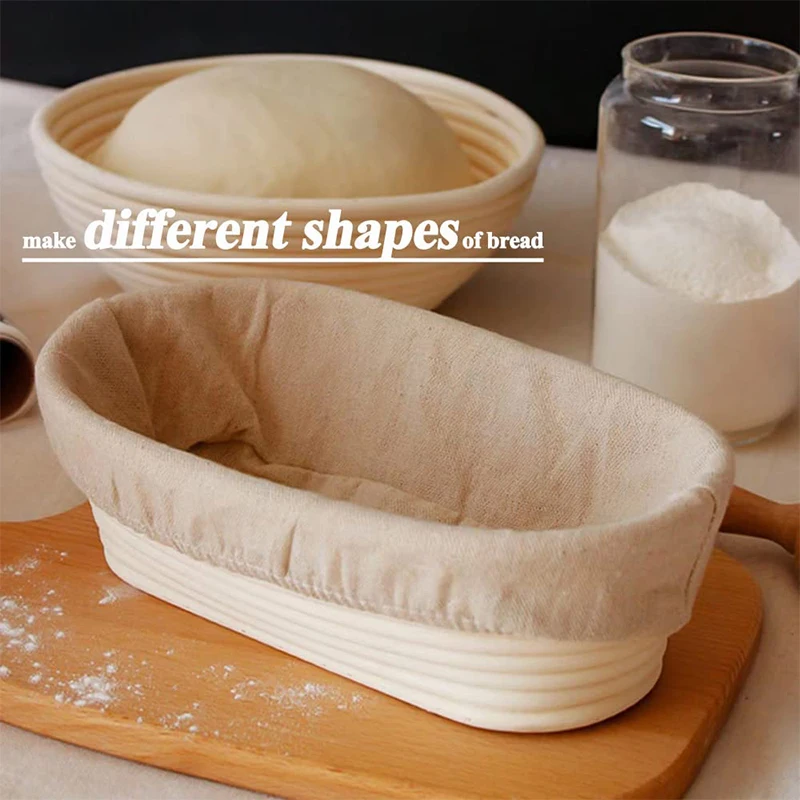 Bread Proofing Basket Round Oval Long Banneton Rat... – Grandado