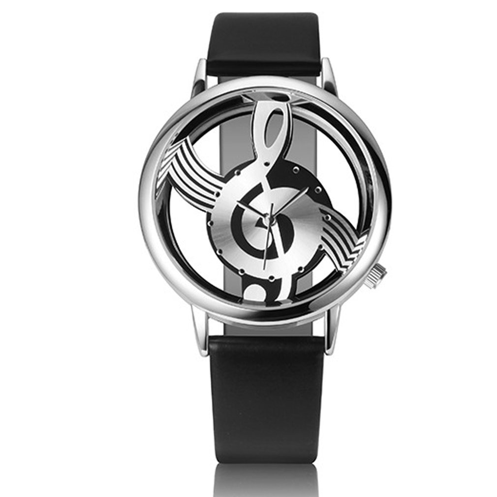 Trendy Women Watch Leather Strap Stylish Music Not... – Vicedeal