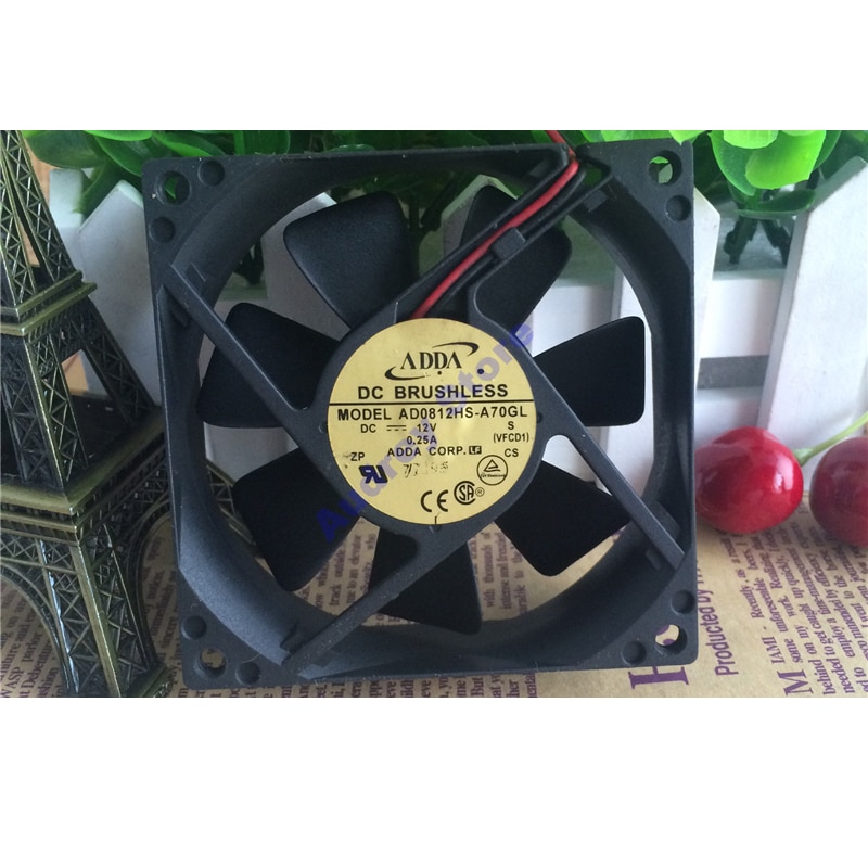 AD0812HS -A70GL 8025 DC12V 0.25A 3W 8cm 2 pin Cool... – Grandado