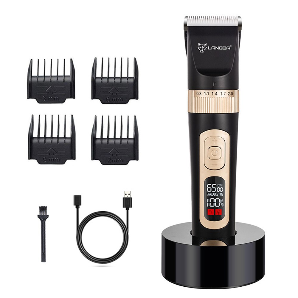 Dog Hair Electric Trimmer 4-Speed Quiet Pet Dog Ca... – Grandado