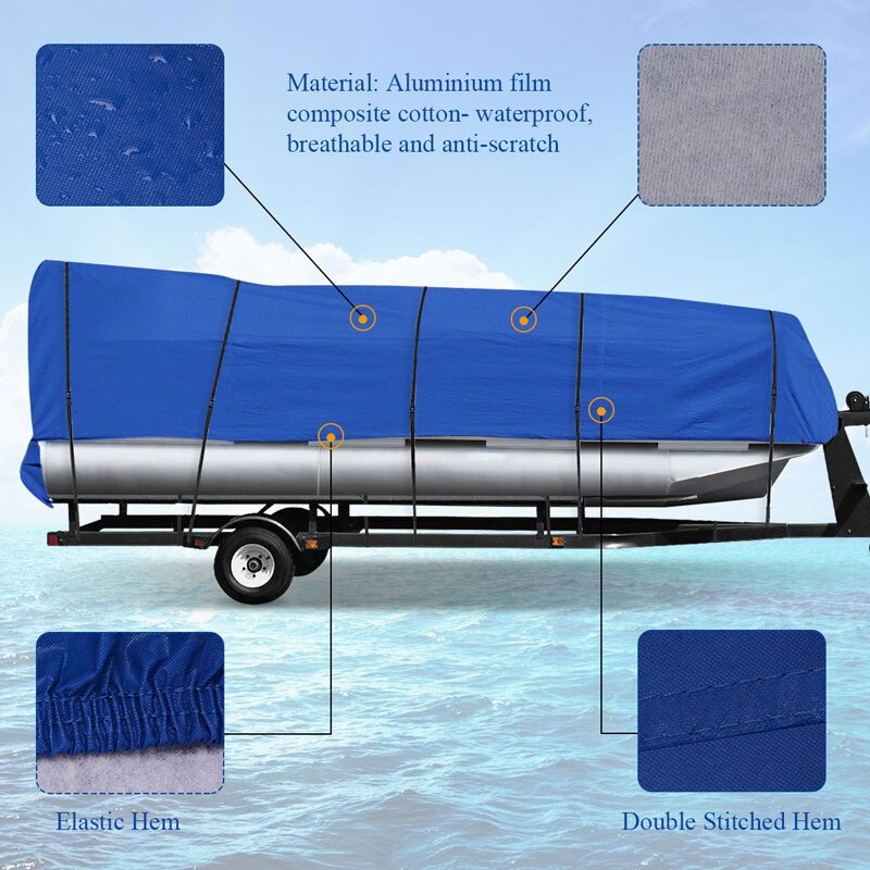 17 18 19 20 Ft Boat Cover Pontoon Heavy Duty Rain ... – Grandado