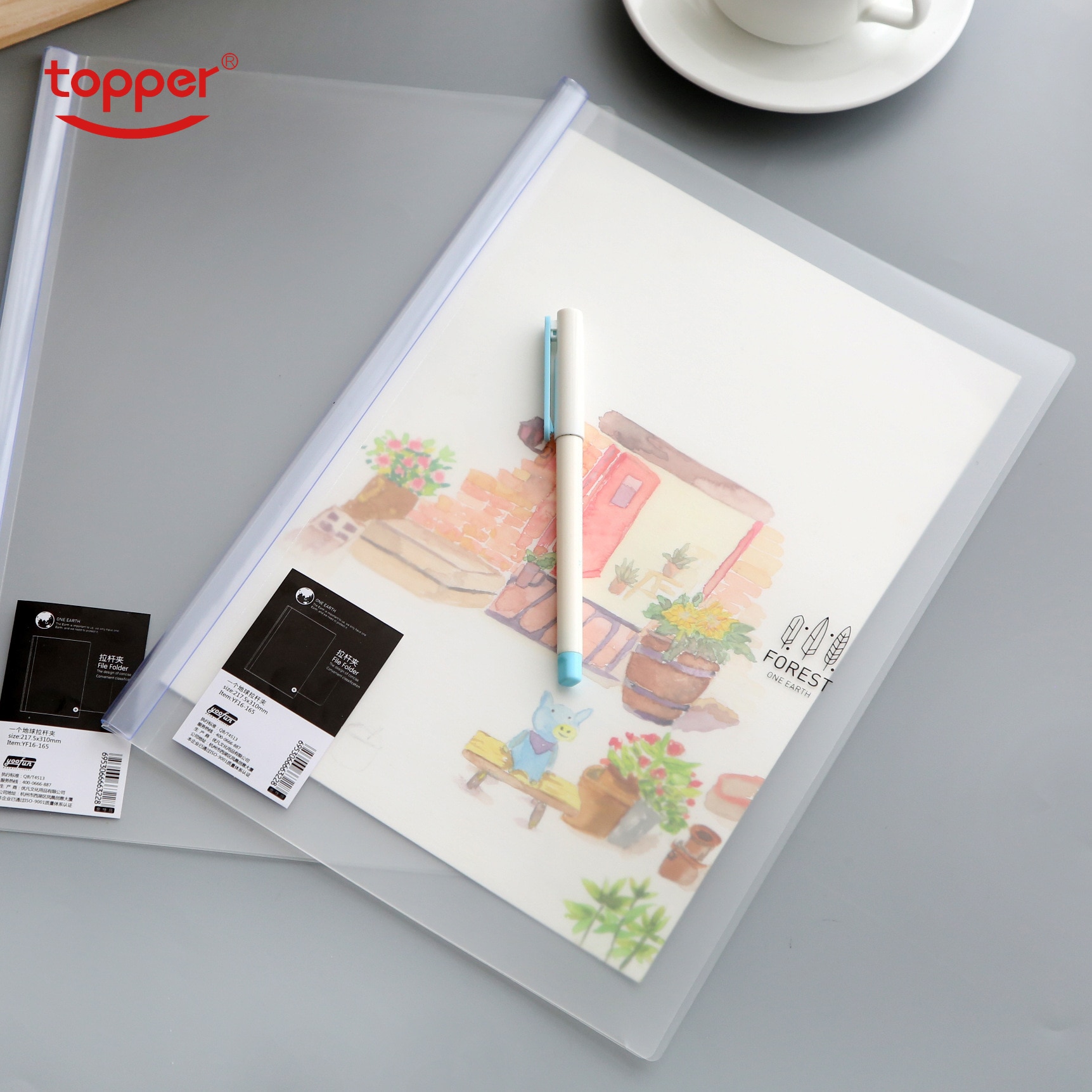 4pc/lot report cover transparent folder filing pro... – Grandado