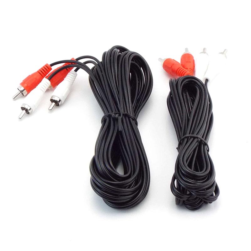 1M 3M 5M 2 RCA Male to 2 RCA Male Cable Stereo Dua... – Grandado