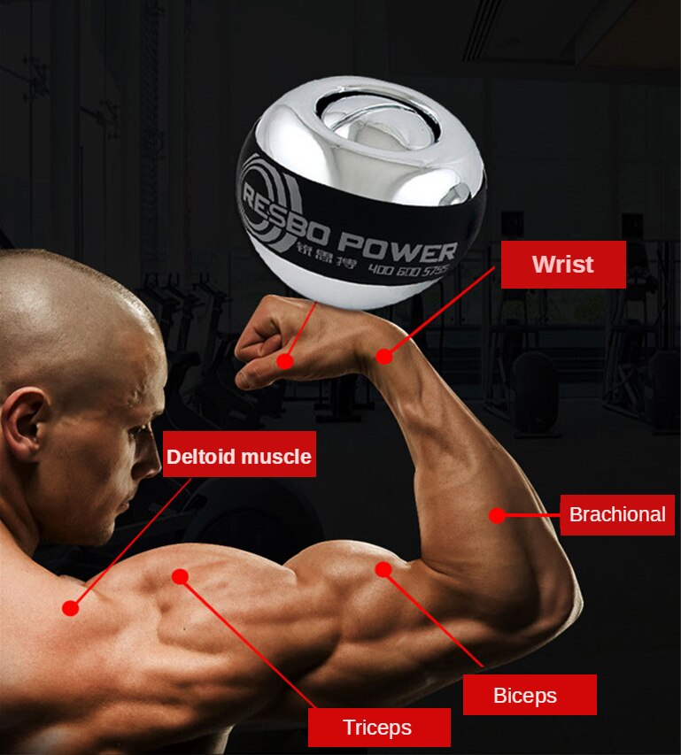 Auto-Start Strengthen Metal Power Wrist Ball Arm F... – Grandado