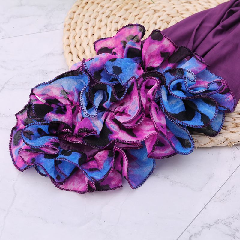 Womens Floral Collar Scarf Luxury Flower Printed N... – Vicedeal