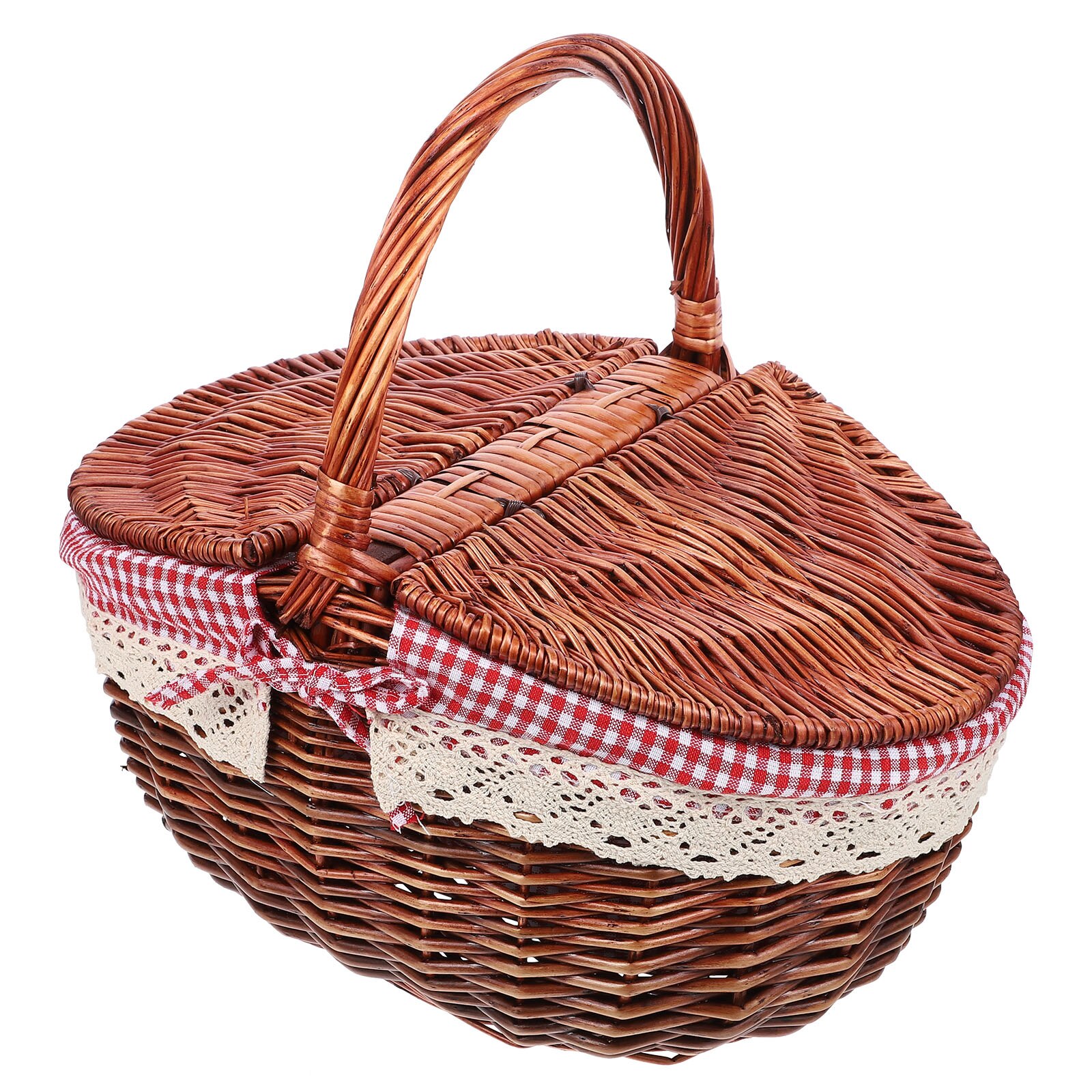 Handheld Basket Picnic Basket Wicker Basket Storag... – Vicedeal