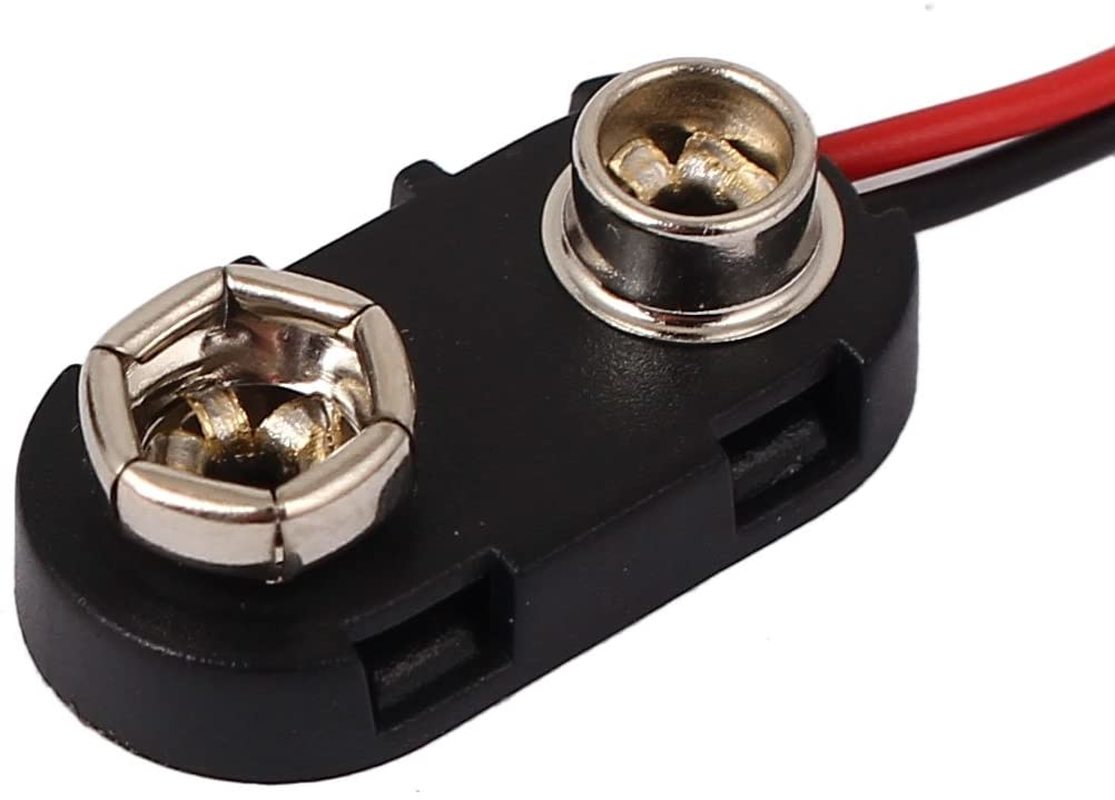 10pcs 9 Volt 9v Battery Connector Snap on Strap Cl... – Grandado