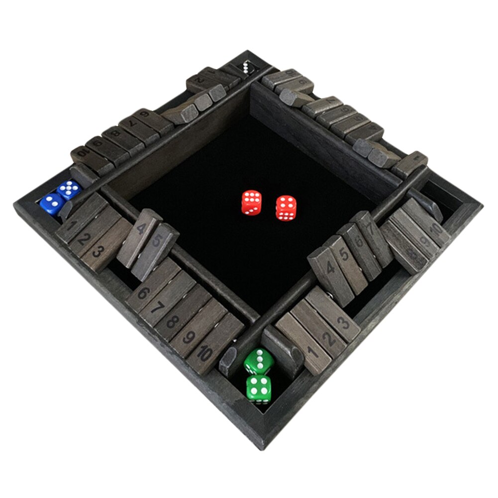 Four-Sided Digital Flop Games Wooden Board Game Fu... – Grandado