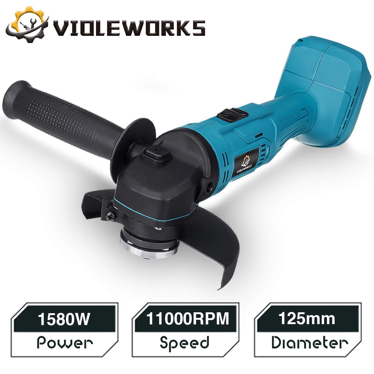 Violeworks 125Mm Draadloze Impact Haakse Slijper 1... – LovingPrices