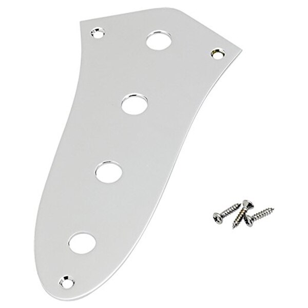 Jazz Bass Control Plate - 4-Hole - Metal – Grandado