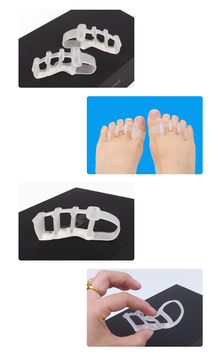 1 Pair Silicone Toe Separator Toes Overlapping Sep... – Vicedeal