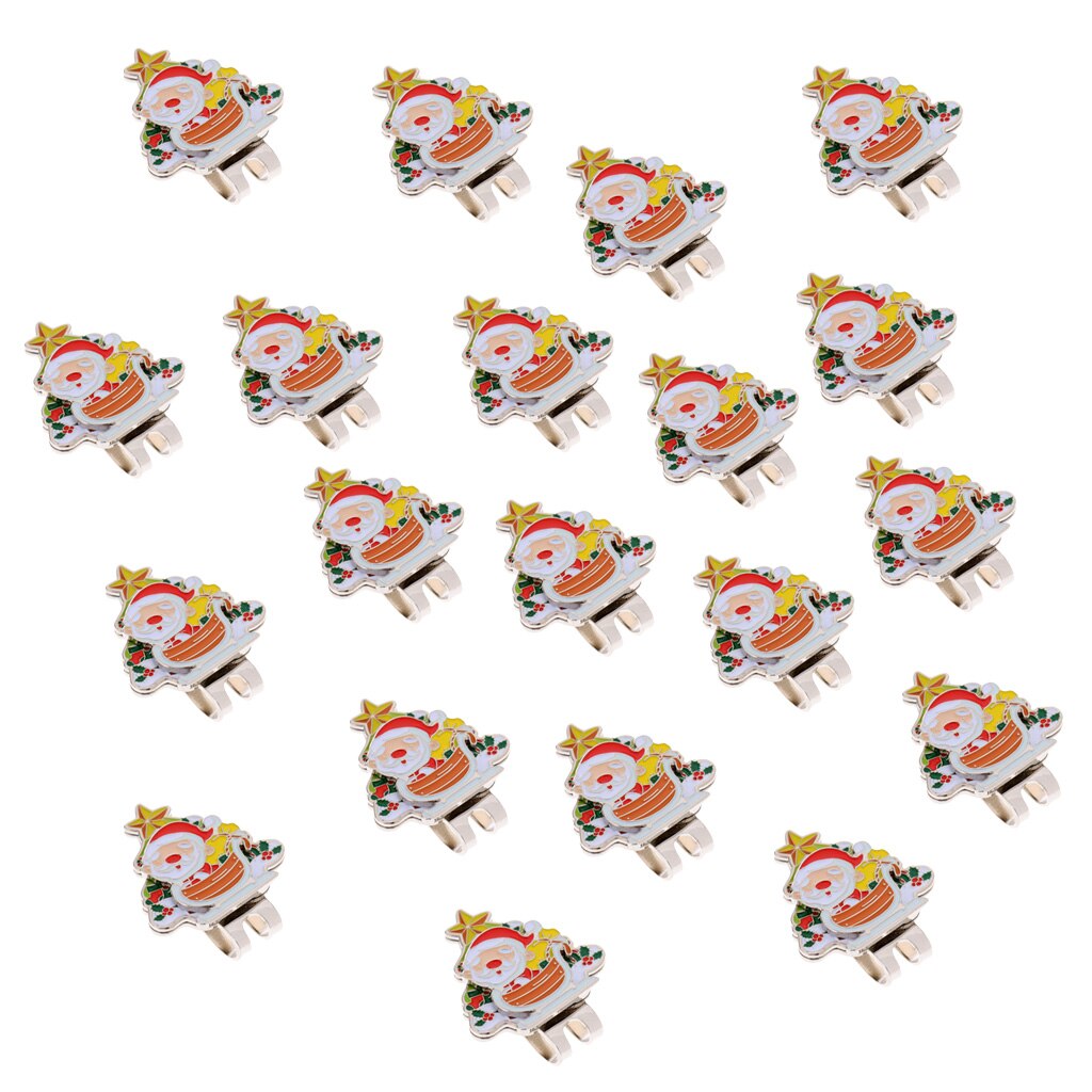 Premium 20 Pieces Santa Claus Magnetic Hat Clip Go... – Grandado