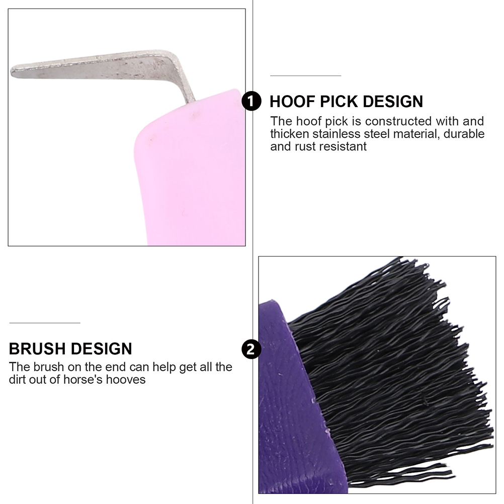 2Pcs Horse Hoof Pick Brushes Horse Hoof Cleaning B... – Vicedeal