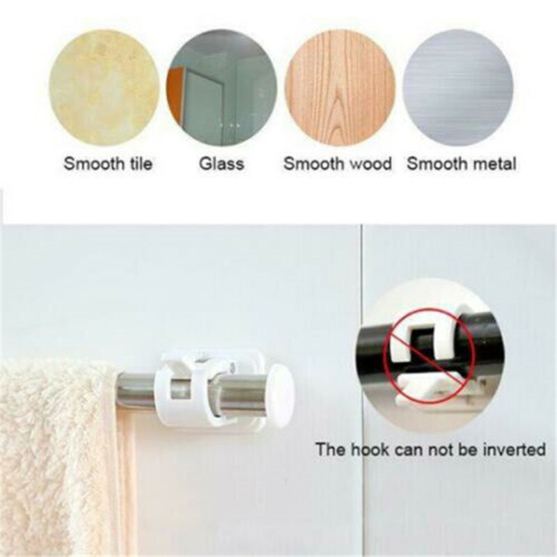 Adjustable Curtain Shower Curtain Rod Fixing Clip ... – Vicedeal