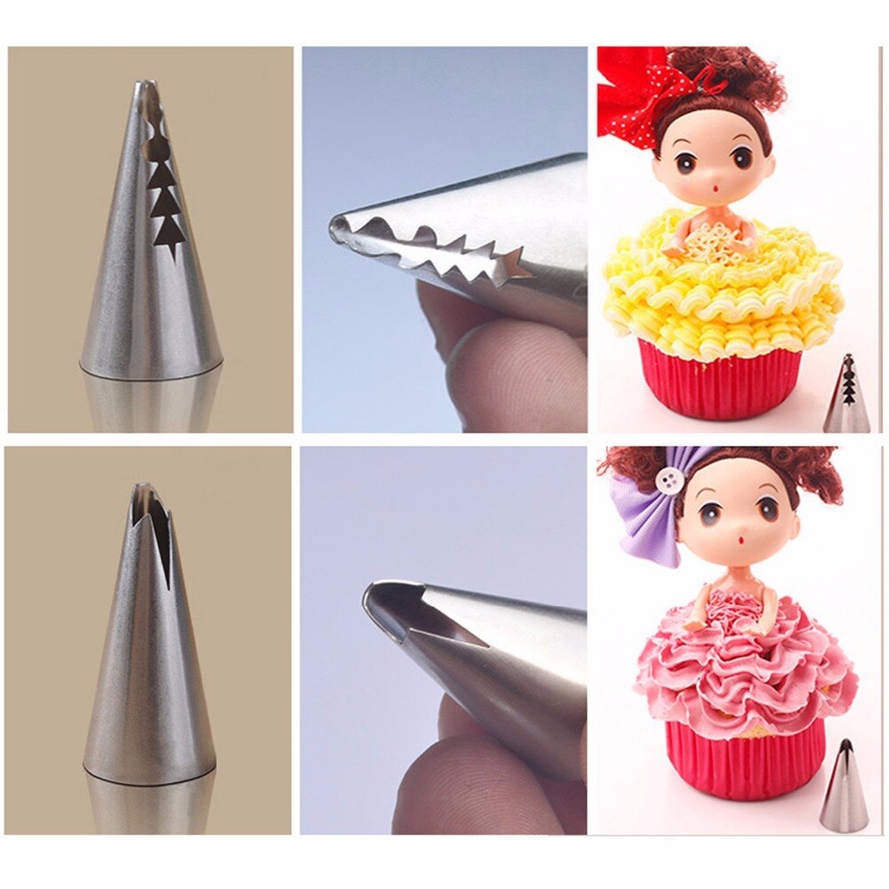 UPORS 9Pcs Russian Piping Tips Icing Nozzles Stain... – Vicedeal UPORS 9Pcs Russian Piping Tips Icing Nozzles Stain... – Vicedeal