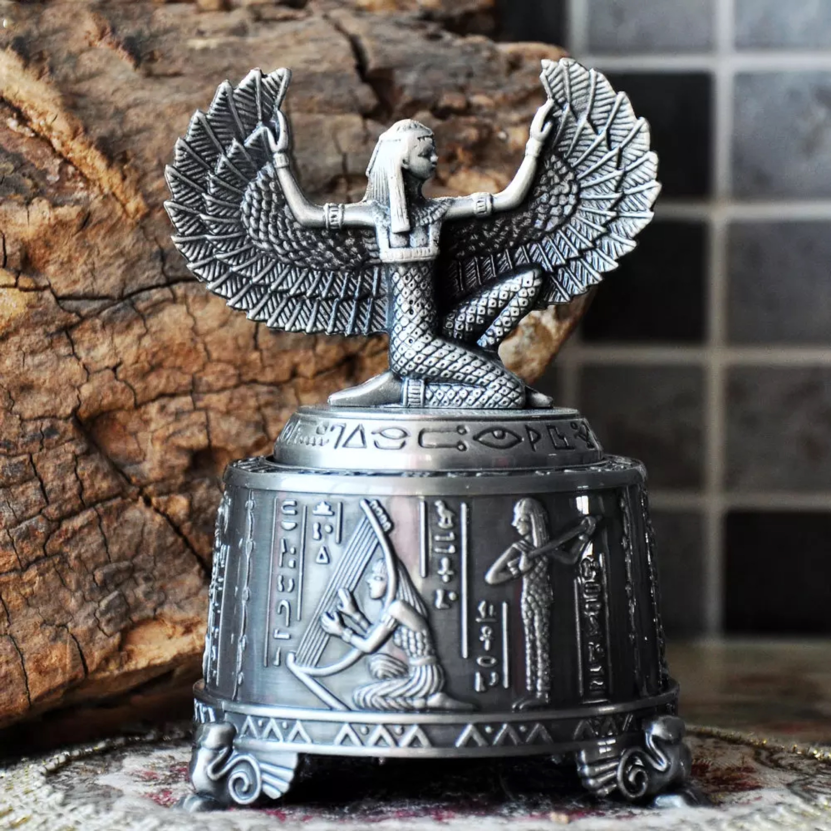 [MGT]Retro Egyptian Character Statue Music Box Dec... – Grandado