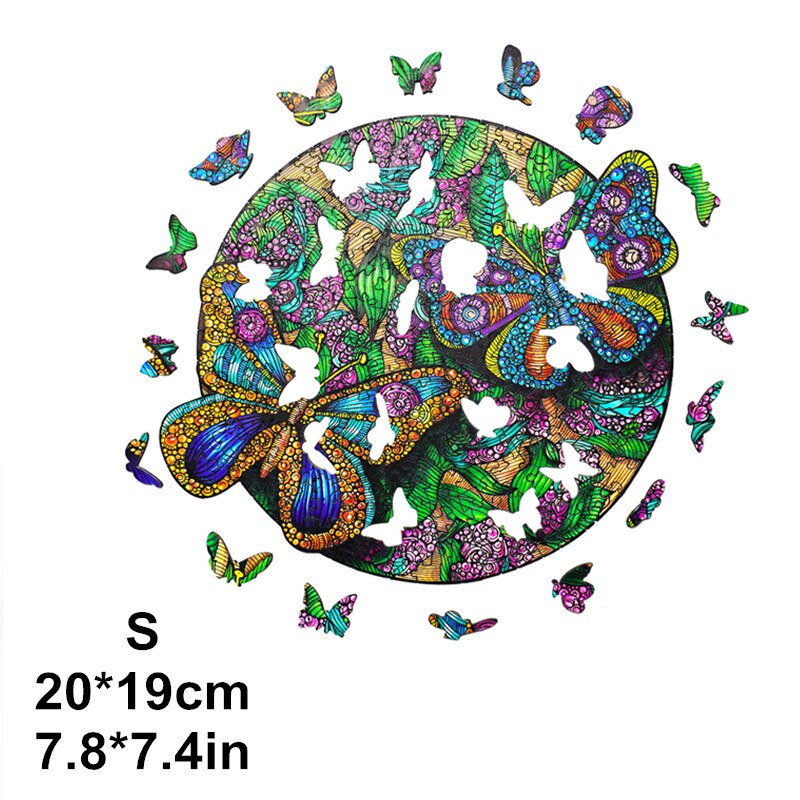 Beautiful Butterfly Wooden Puzzle For Adults Child... – Grandado
