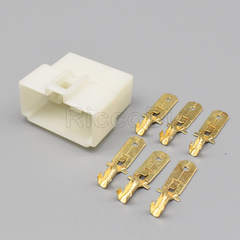 1-20Sets 6.3 Serie 6 Pin Plastic Elektrische Draad... – Vicedeal