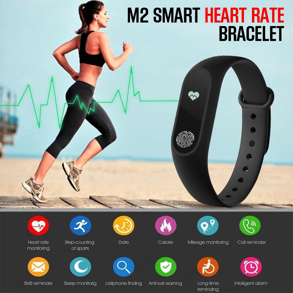 USB Oplaadbare Smart Polsband M2 Stappenteller Sli... – Grandado