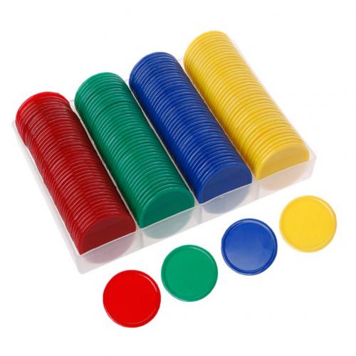 160 stuks/set 4 kleuren ronde chips tellen getalle... – Grandado