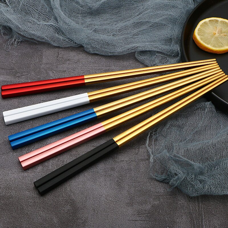 Visual Touch 1 Pair 304 Stainless Steel Chopsticks... – Grandado