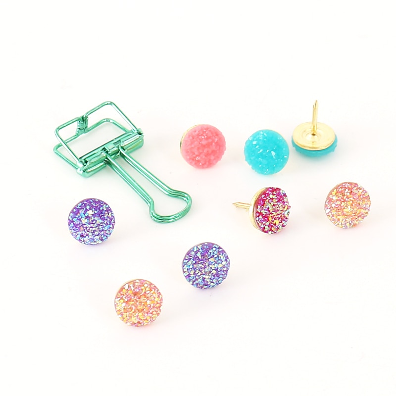 20pcs/box Round Crystal Head Steel Point Push Pins... – Vicedeal