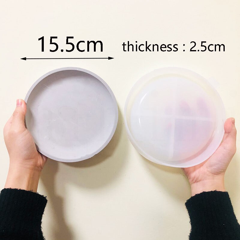 Concrete Round Tray Mold Round Base Mold Jewelry S... – Vicedeal