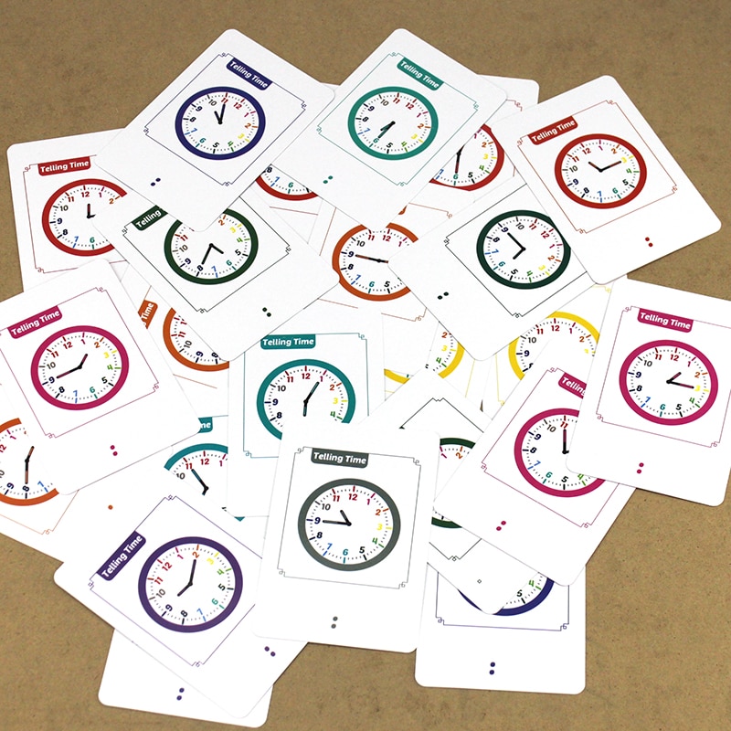 36Pcs 3-6years Baby Learning Flashcard Telling Tim... – Grandado