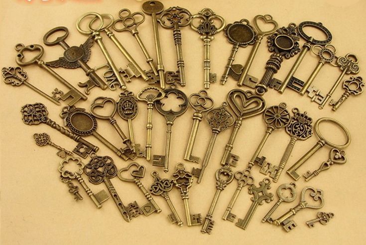 Steampunk Set 17pc - Gothic KEYS Mix - Vintage Jew... – Grandado