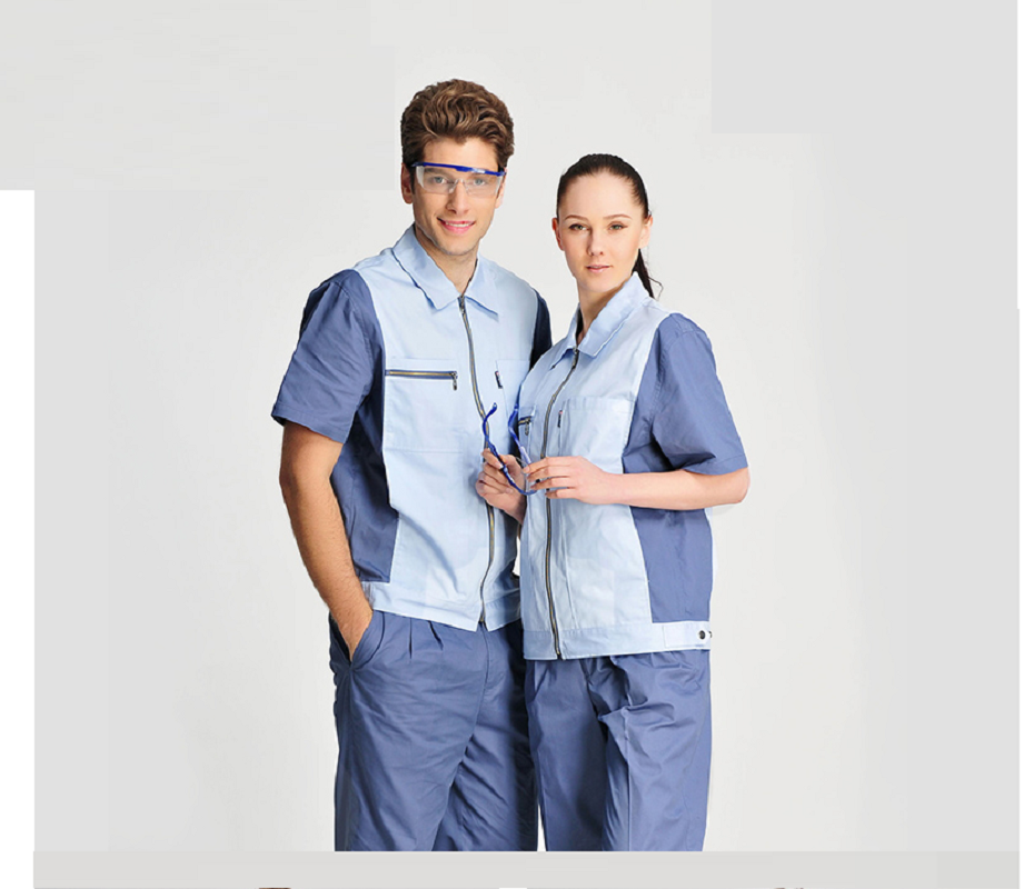 2020Summer working coverall contrast color Short s... – Grandado