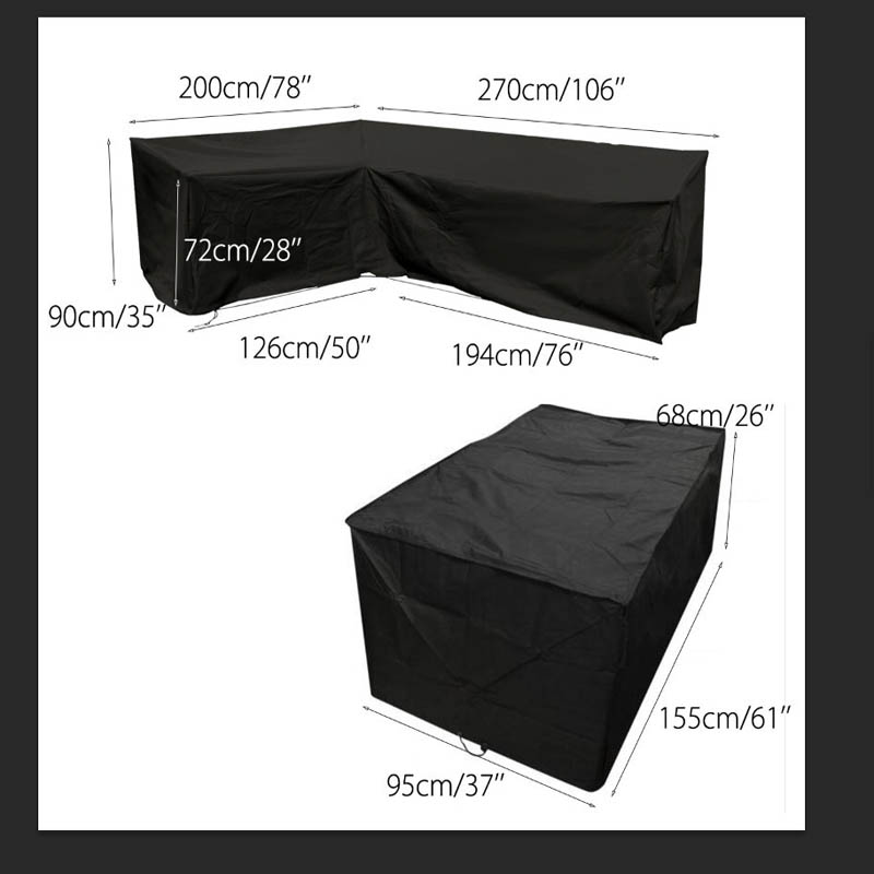 All-purpose Outdoor Corner Sofa Desk Dust Cover Ga... – Grandado