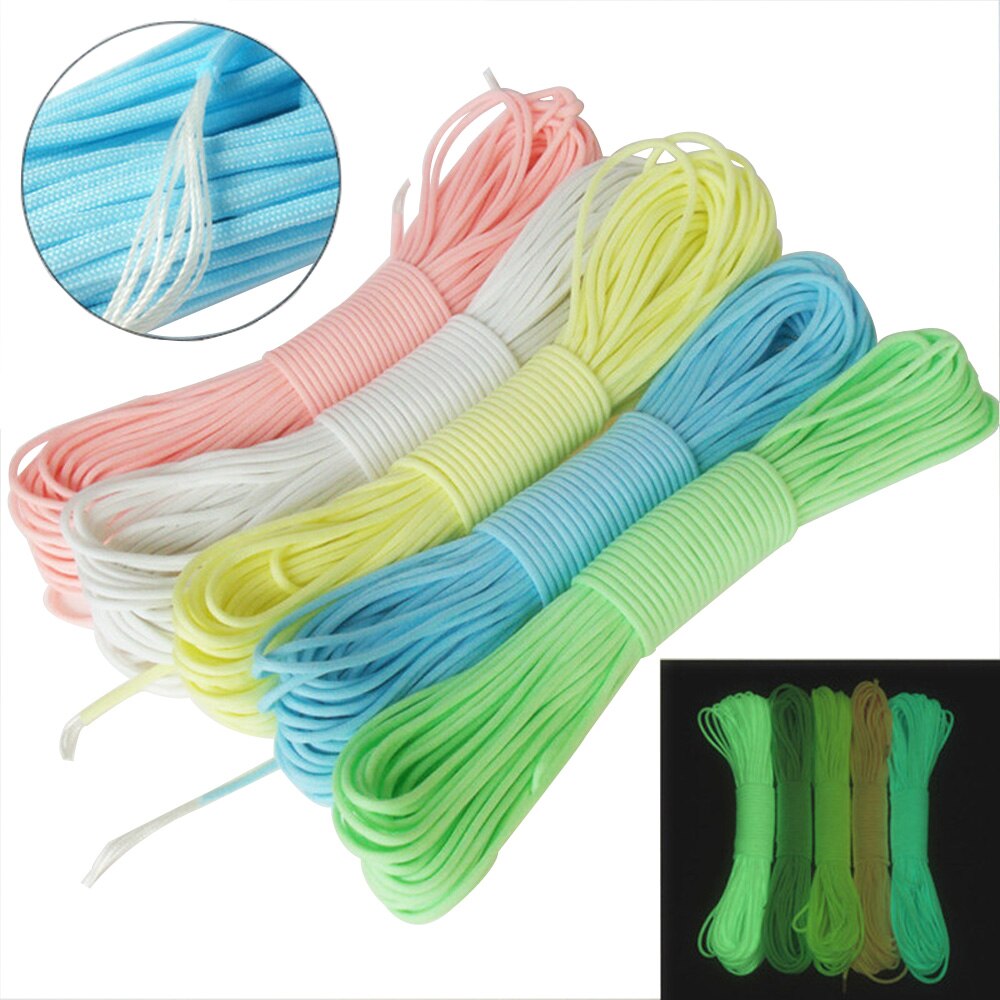 Dia 6MM 5 KN 1 Cores Luminous reflection paracord ... – Grandado