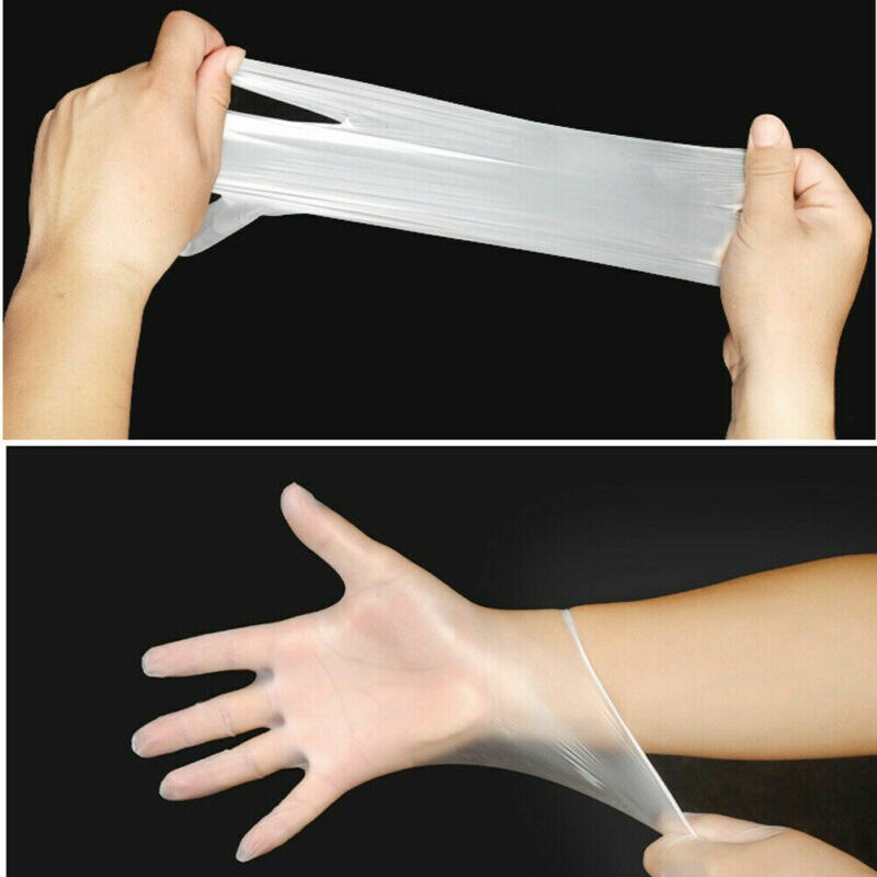 100PCS Disposable Plastic Gloves Polythene Boxed F... – Grandado