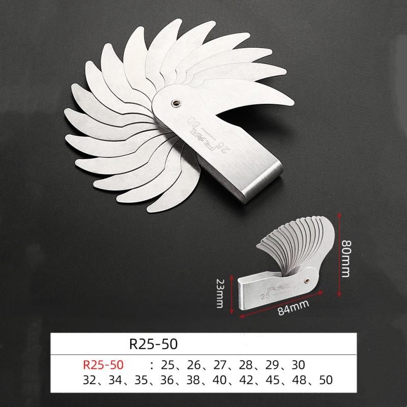 Measuring tool for radius gauge 0.3-7mm High-preci... – Grandado