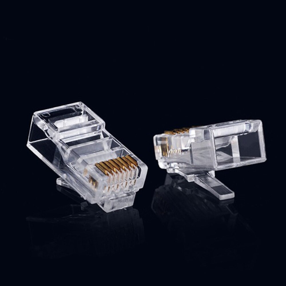 100PCS RJ45 8P8C CAT6 Crystal Head Modular Plug Go... – Grandado