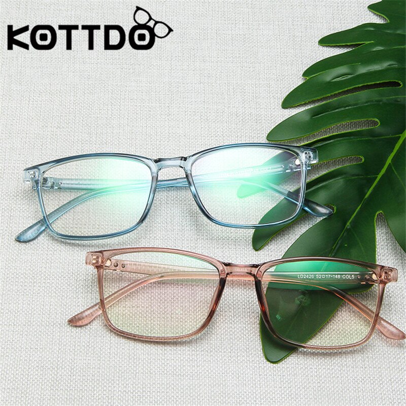 KOTTDO Retro Square Computer Glasses Vintage Eye Glasses Frame for Men ...