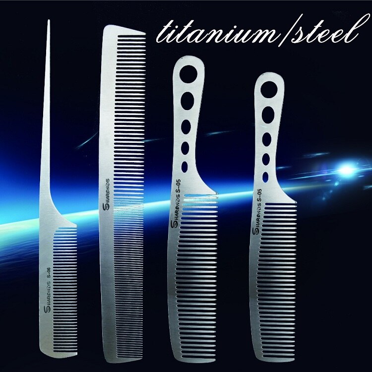 Metal titanium steel comb hair salon set comb stro... – Vicedeal