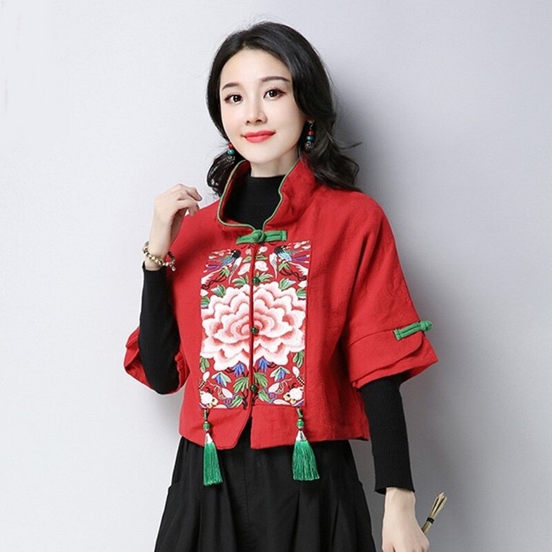 Cheongsam Top Qipao Etnische Stijl Borduurwerk Tra... – Grandado