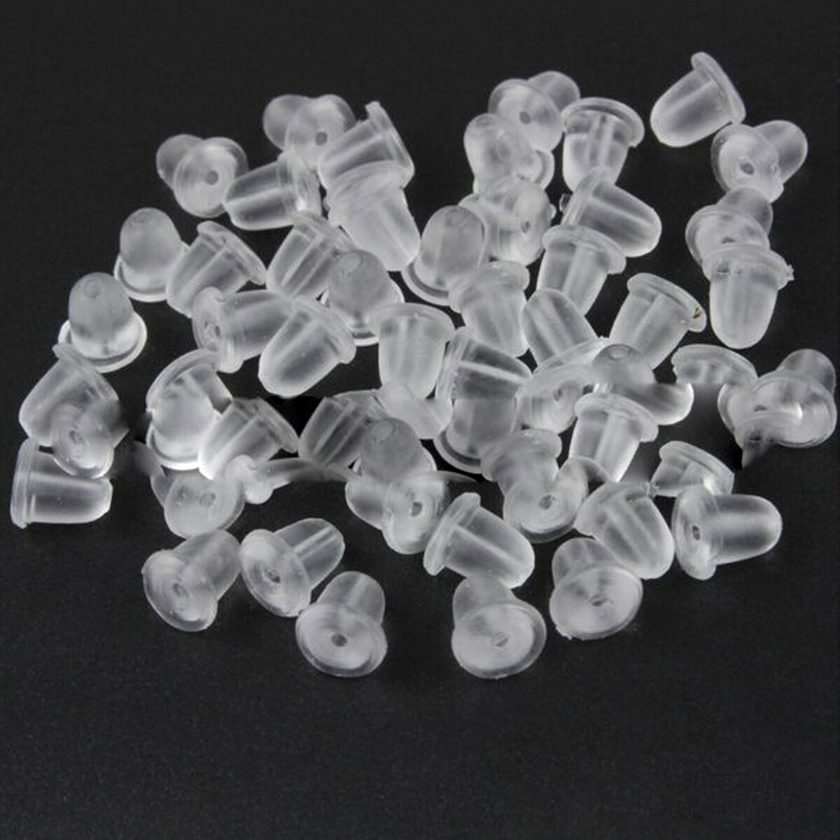 LGFM-100pcs Translucent Rubber Earring Stopper Bac... – Vicedeal