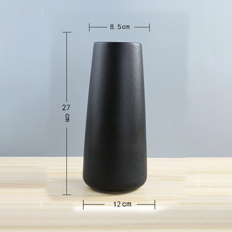 20/23.3/27cm Height White/Black Ceramic Tabletop V... – Grandado