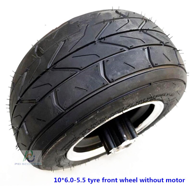 10 inch 10*6.0-5.5 tire front wheel,can fit disc b... – Grandado