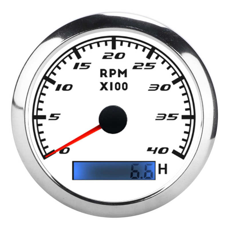 RPM Tachometer Boat Pointer Tachometer Red Backlig... – Vicedeal