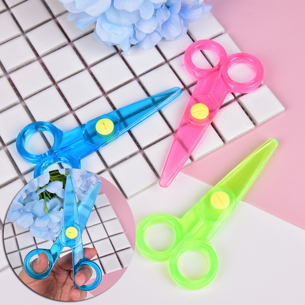 Mini Safety Plastic Scissors Round Head Safety Sci... – Vicedeal