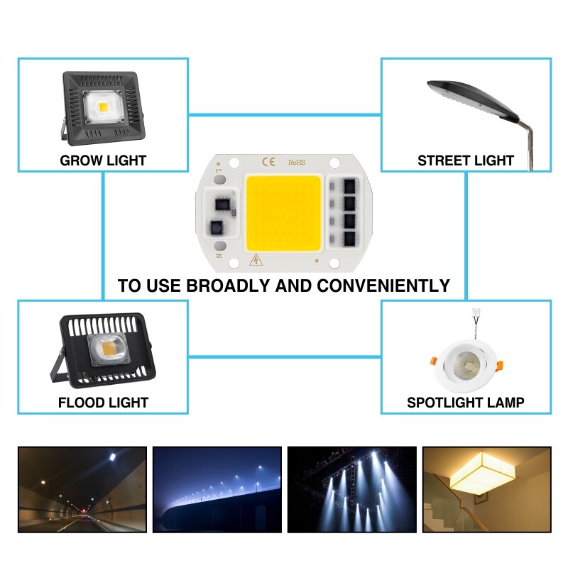 Led Chip 10W 20W 30W 50W Led Cob 220V Groeien Lich... – Vicedeal