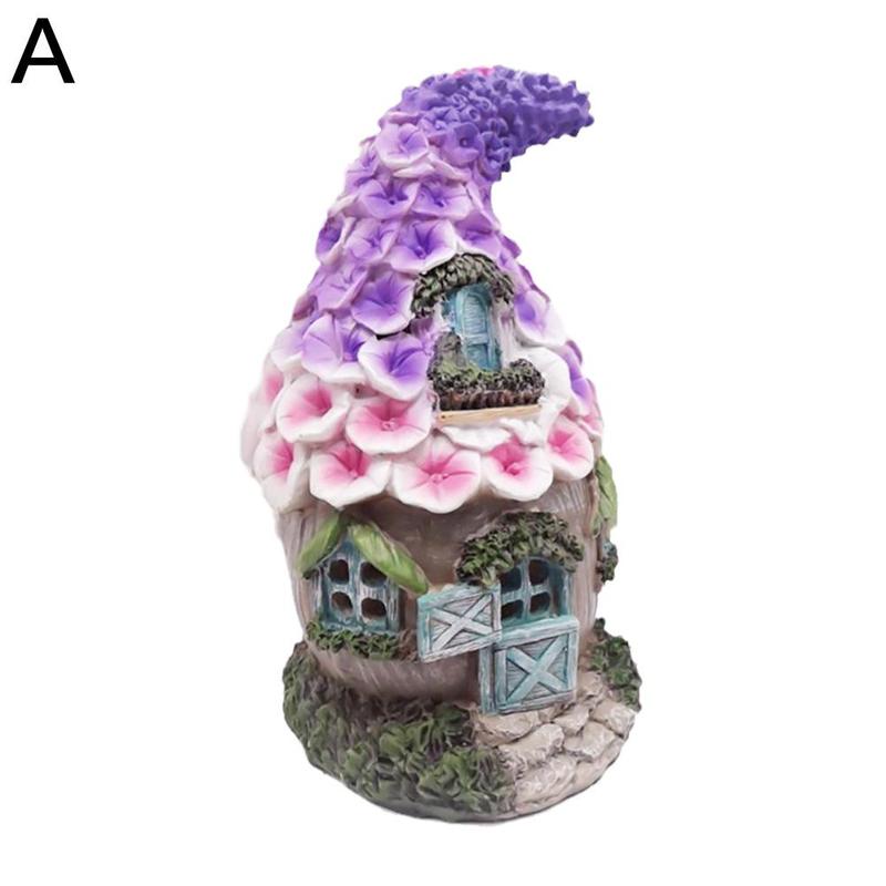Resin Fairy House Garden Fairy Cottage Outdoor Wal... – Vicedeal