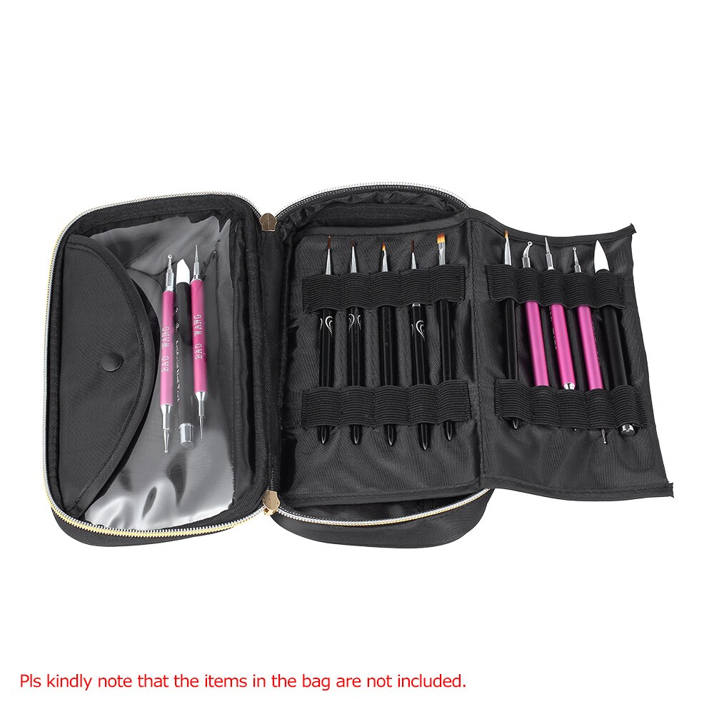 Nail Borstel Tas Waterdicht Nail Art Pen Pouch Ops... – Grandado