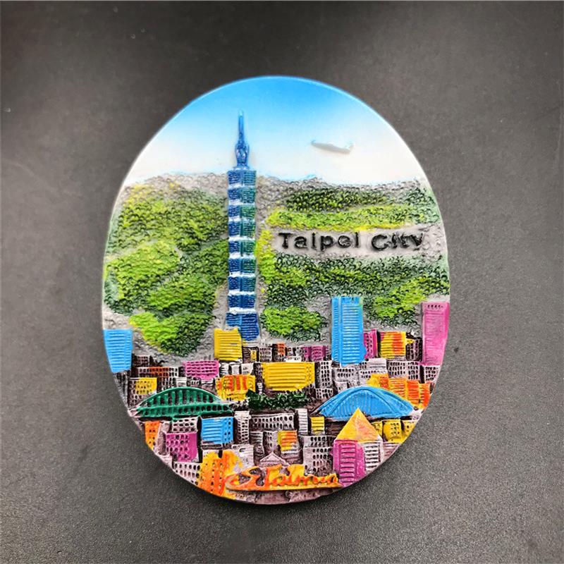 Resin 3D Fridge Magnets China Taiwan Famous Touris... – Grandado
